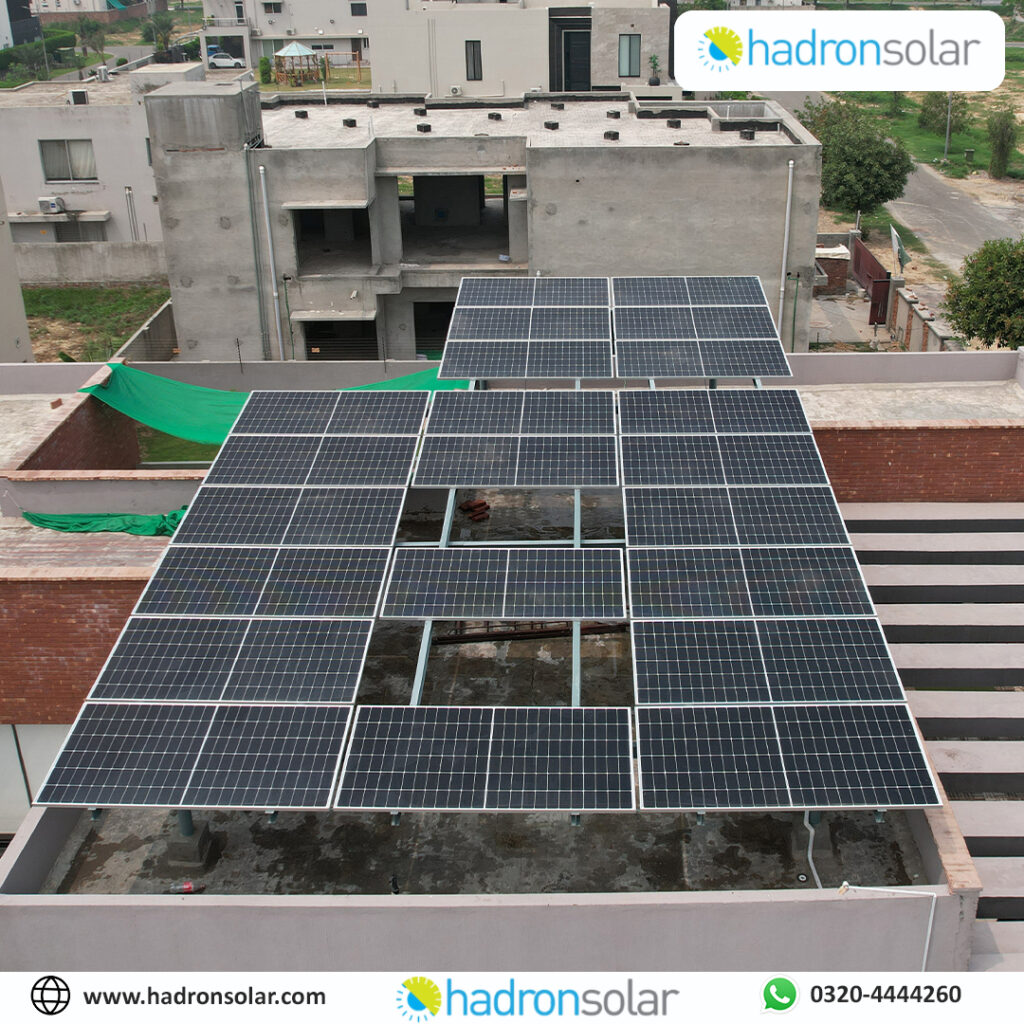 12.87 kW On-Grid Solar System Installed with Elevated Structure in DHA ...